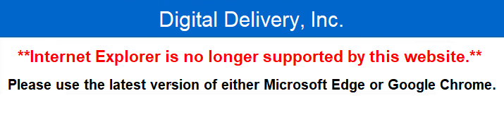 Digital Delivery Login